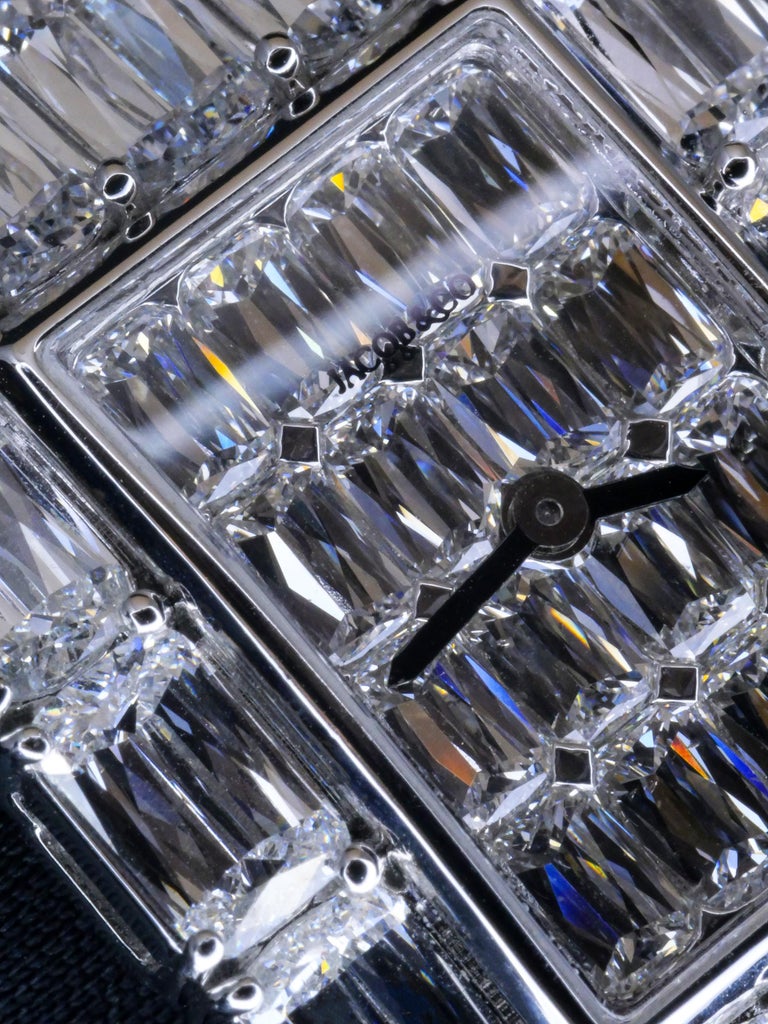 Jacob and Co White Gold Diamond Boutique Edition Wristwatch For Sale at ...