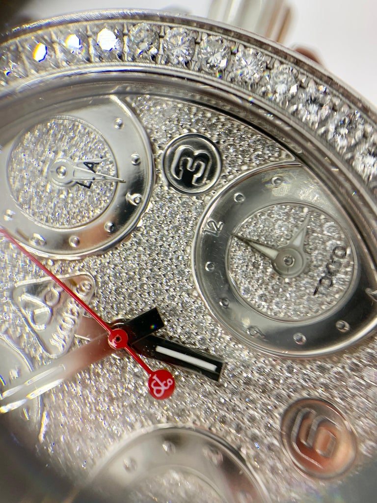 Jacob and Company 5 Time Zone Diamond Watch at 1stDibs