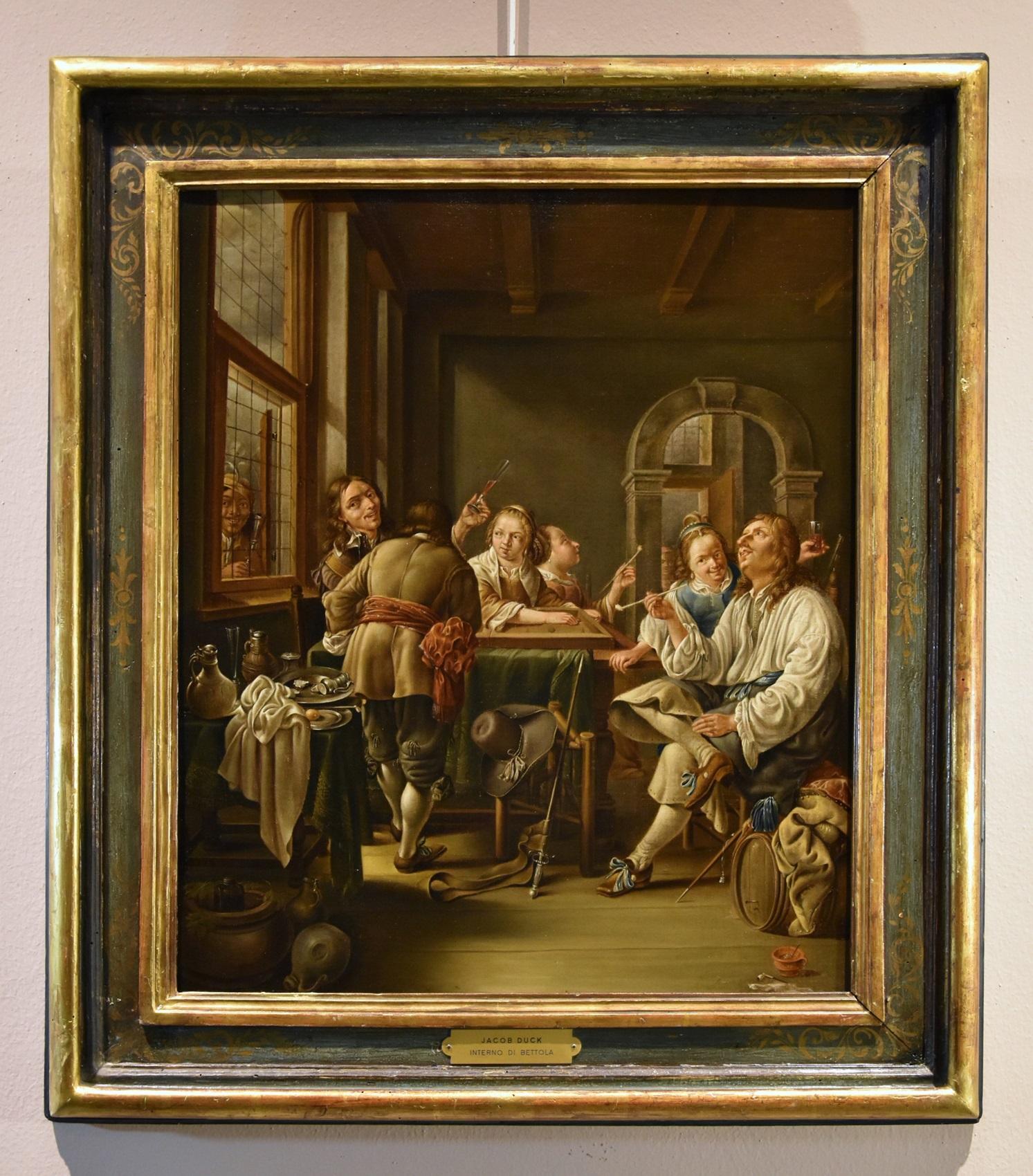 Merry Company Party Duck 17th Century Paint Oil on canvas Flemish ...