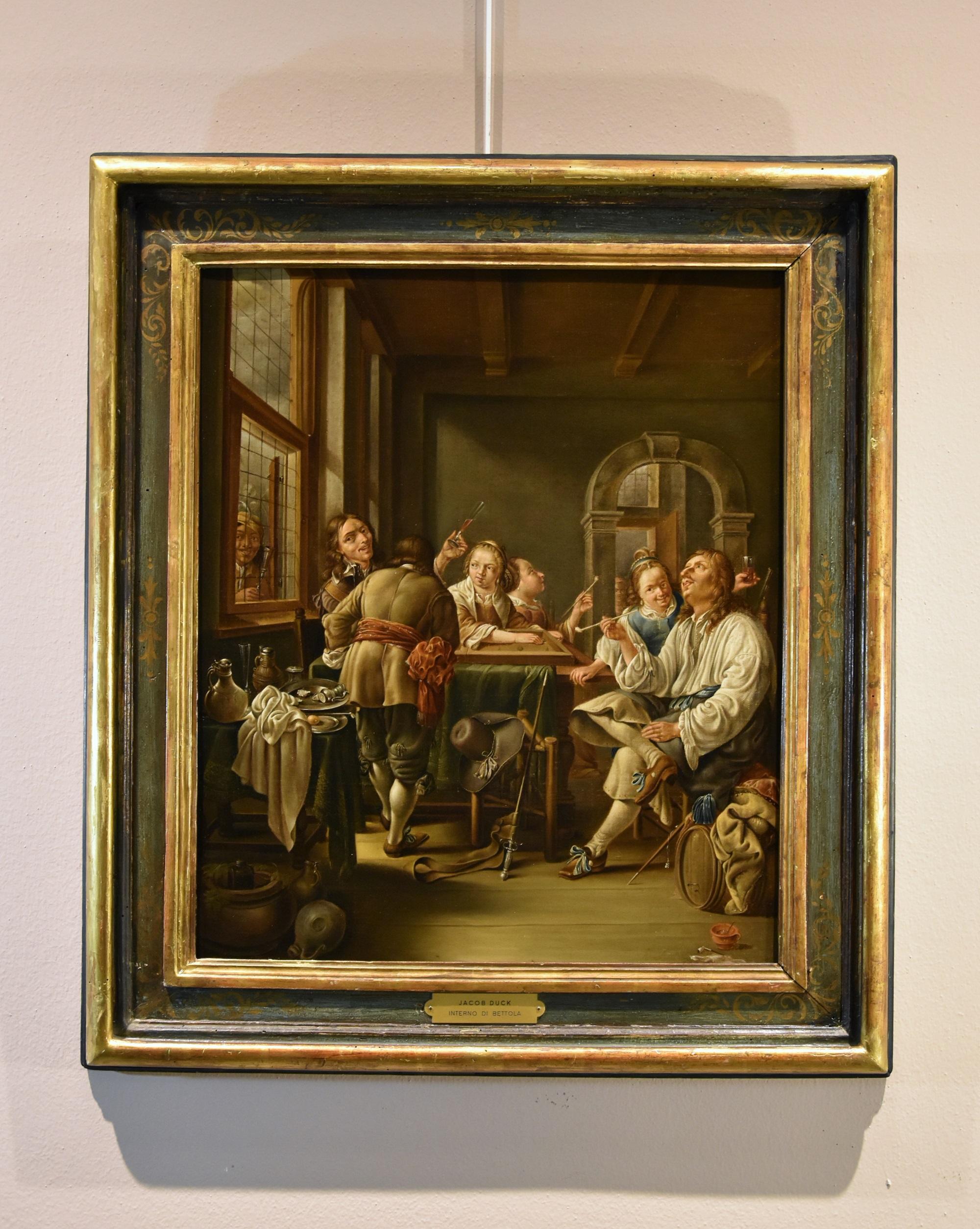 Merry Company Party Duck 17th Century Paint Oil on canvas Flemish ...