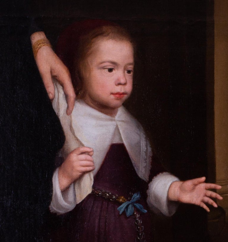 Dutch 17th Century Old Master painting of three young children ...