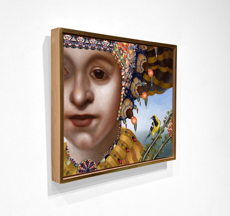 Jacob Hicks - WOMAN 26, VENEZUELAN TURPIAL, figurative portrait, vivid ...