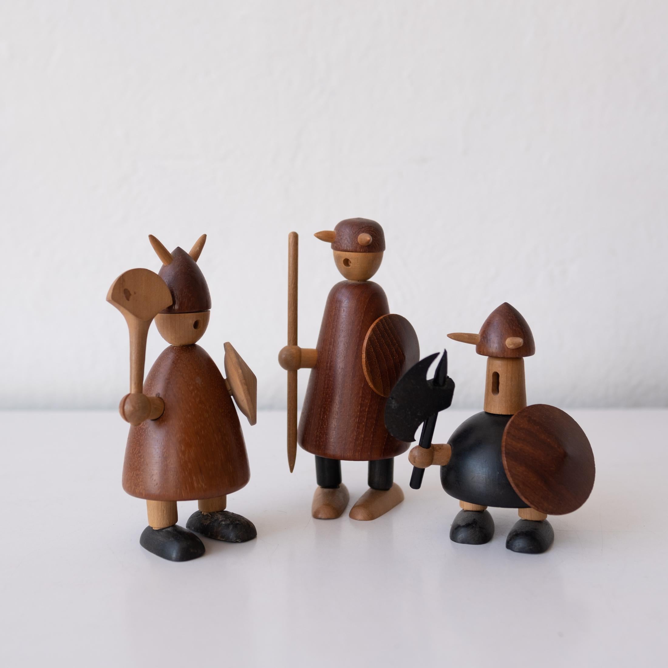 Jacob Jensen Teak Maple and Rosewood Vikings, 1950s For Sale at 1stDibs