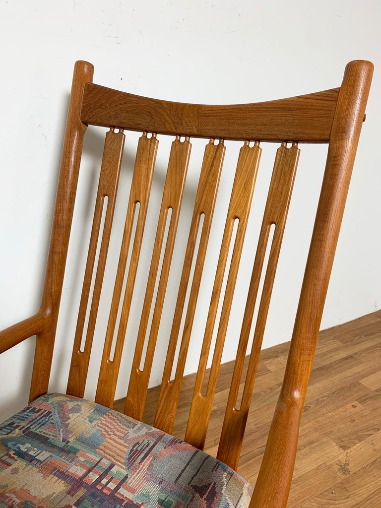 Jacob Kjaer Danish Teak Rocker Circa 1960s For Sale at 1stDibs
