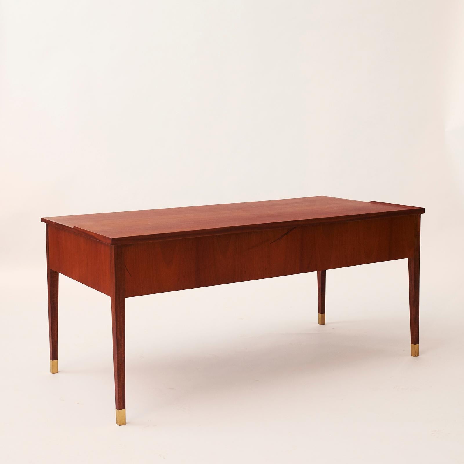Jacob Kjaer Mahogany Writing Desk at 1stDibs | antique writing desk uk