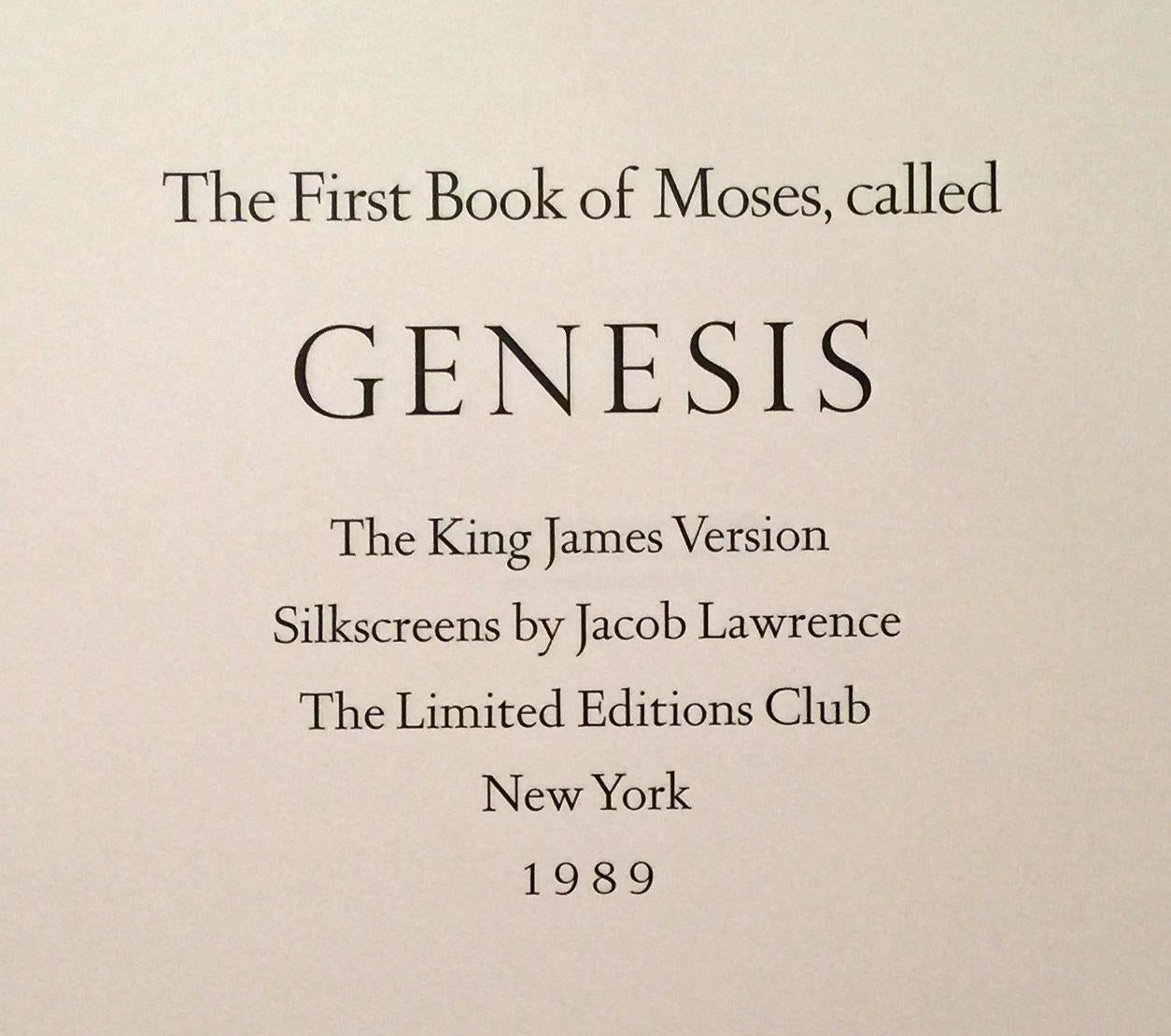 Jacob Lawrence - THE FIRST BOOK OF MOSES, CALLED GENESIS. at 1stDibs ...