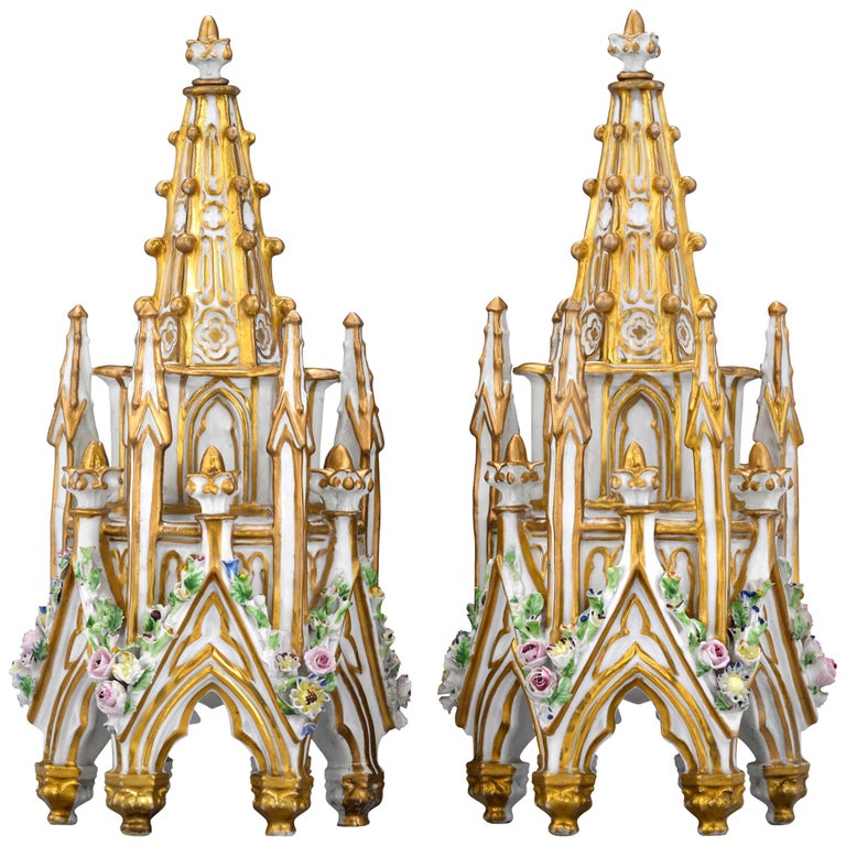 Jacob Petit Porcelain Gothic Revival Perfume Bottles at 1stDibs ...