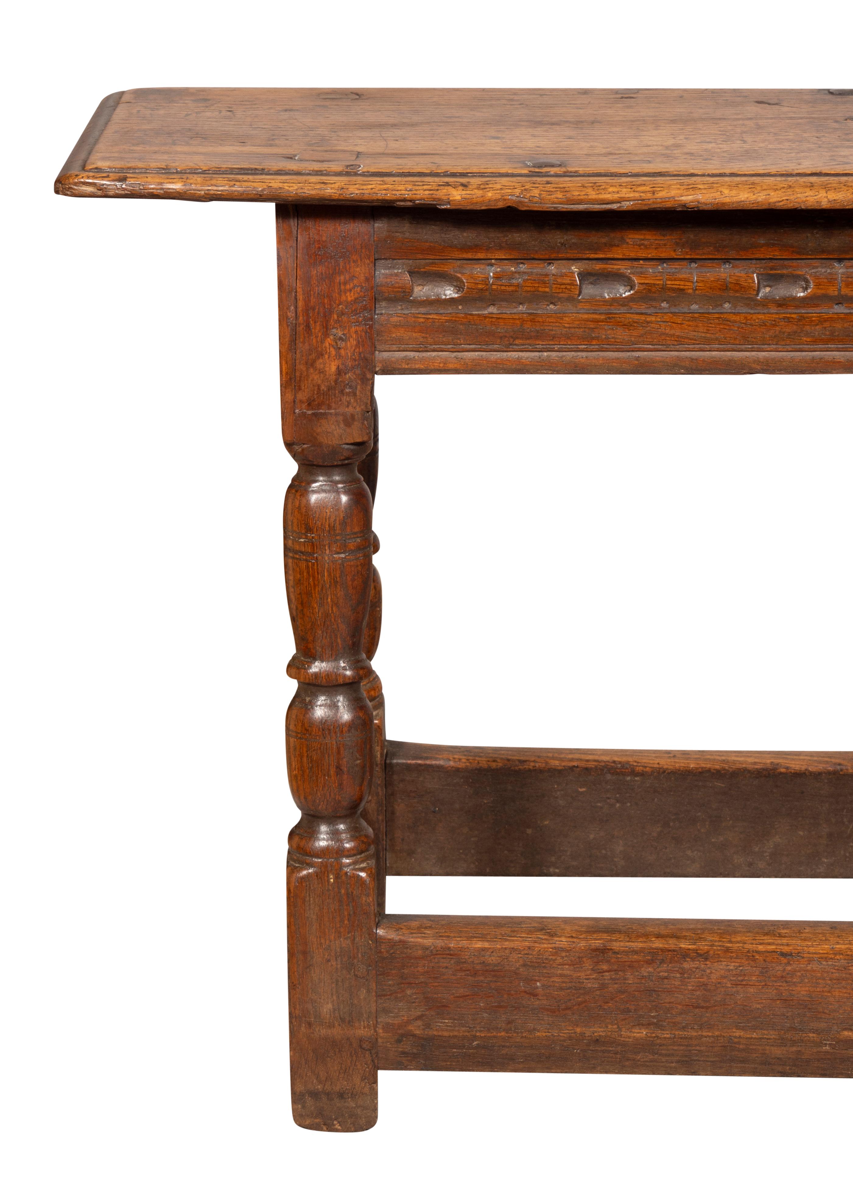 Jacobean Oak Bench For Sale at 1stDibs