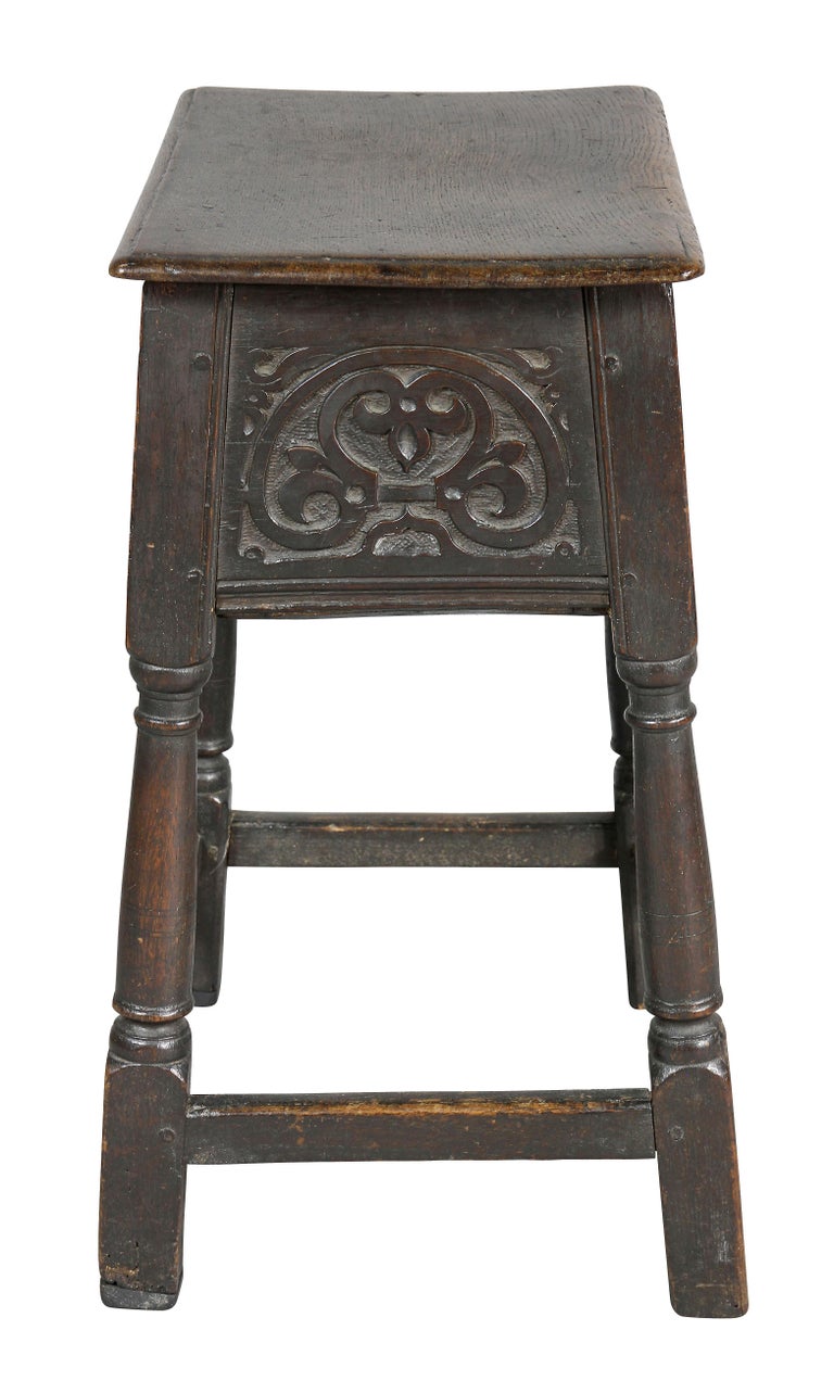 Jacobean Oak Joined Stool or Box at 1stDibs