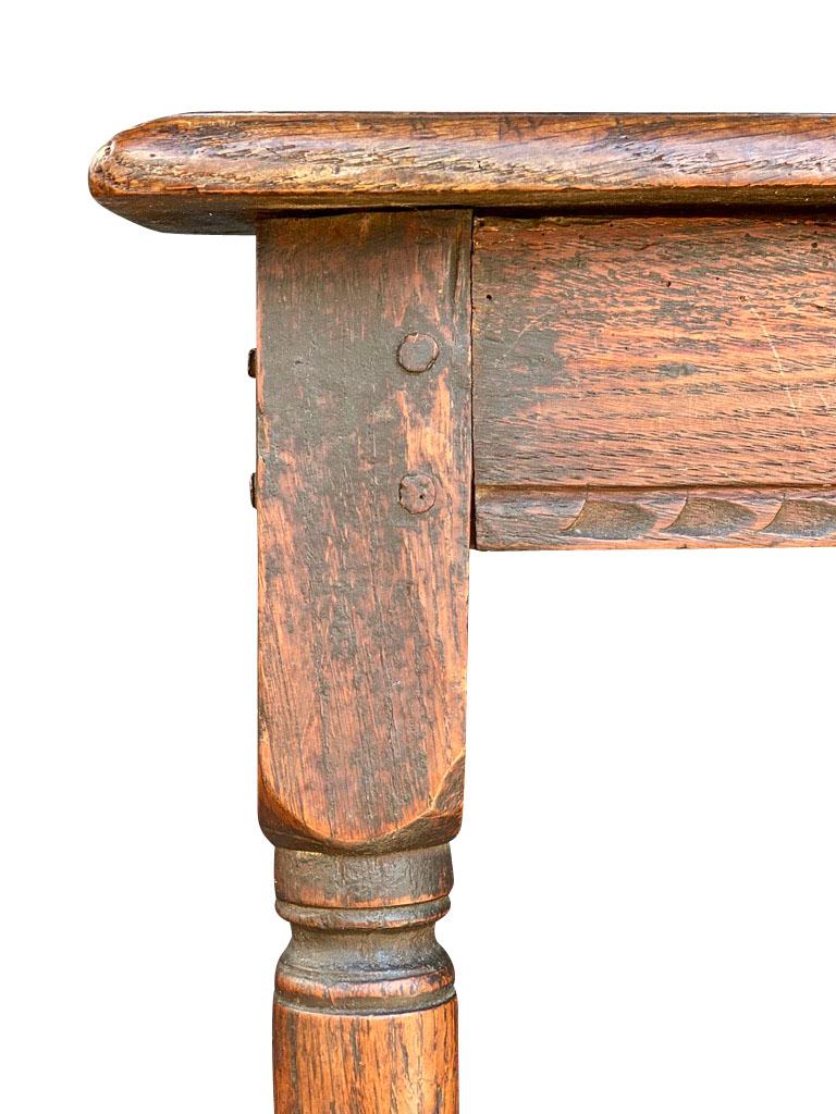 Jacobean Oak Joint Stool For Sale at 1stDibs