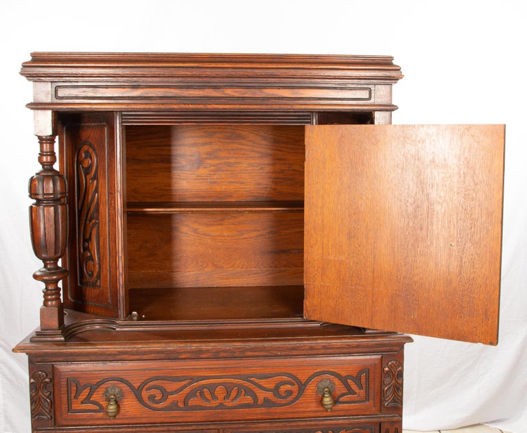 Jacobean Revival Court Cupboard For Sale at 1stDibs | jacobean court ...