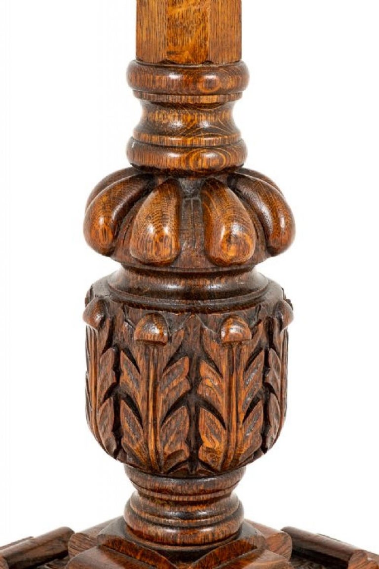 Jacobean Revival Lamp Stand Floor Lamp Light For Sale at 1stDibs