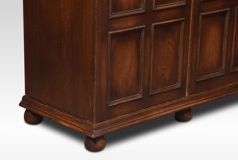 Jacobean Style Carved Oak Three-Door Wardrobe at 1stDibs