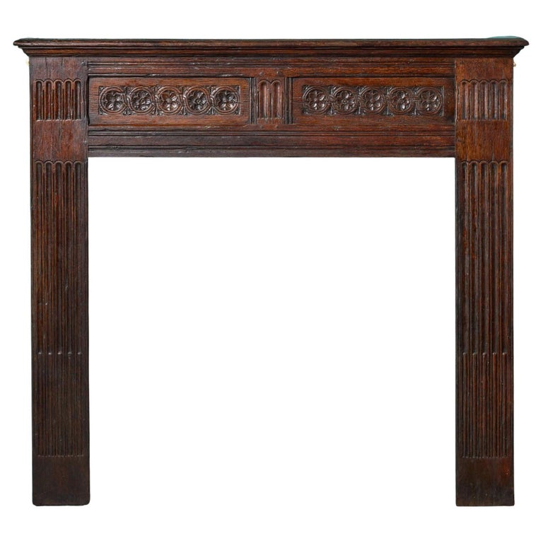 Kaminsims aus englischer Eiche im jakobinischen Stil im Angebot bei 1stDibs