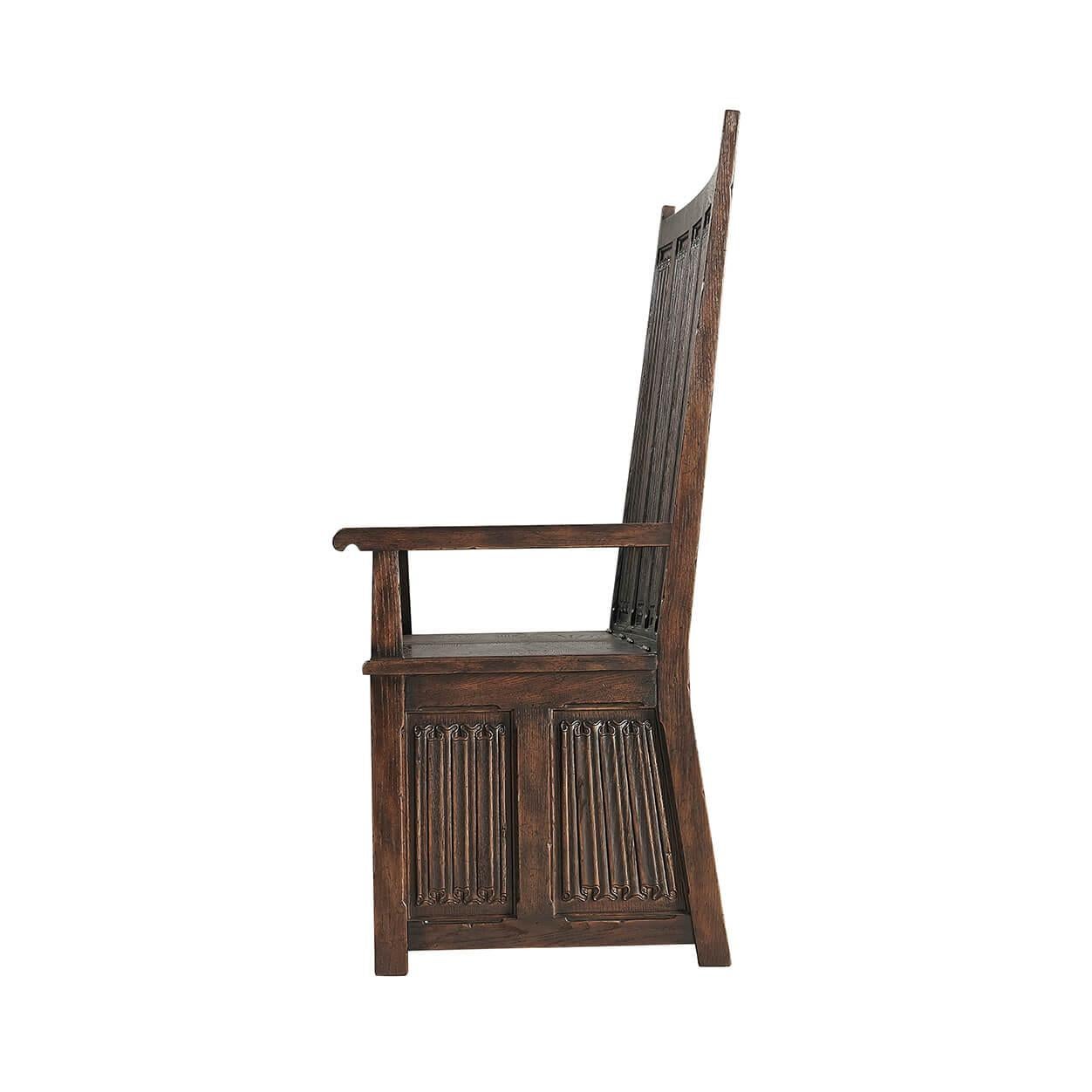 Jacobean Style Oak Settle For Sale at 1stDibs