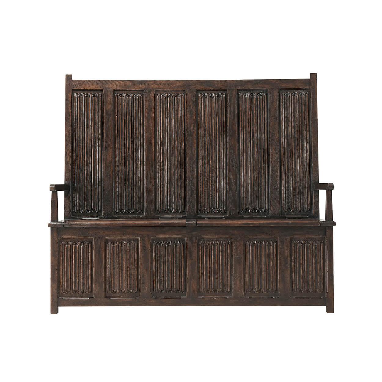 Jacobean Style Oak Settle For Sale at 1stDibs