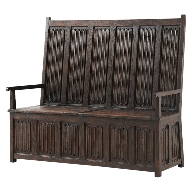 Jacobean Style Oak Settle For Sale at 1stDibs