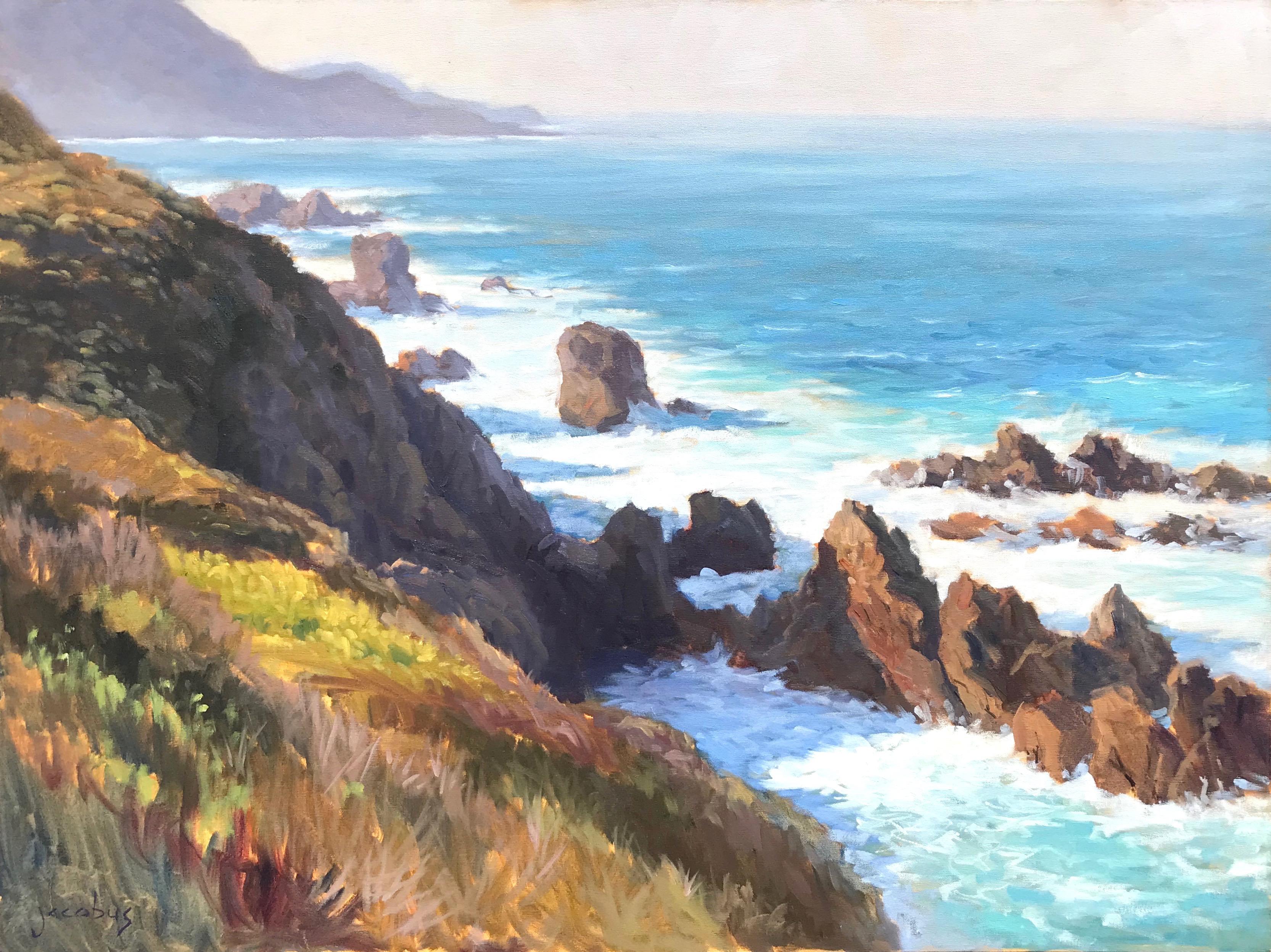 Jacobus Baas - "Garrapata Cliffs " Central California Coastal Scene by ...