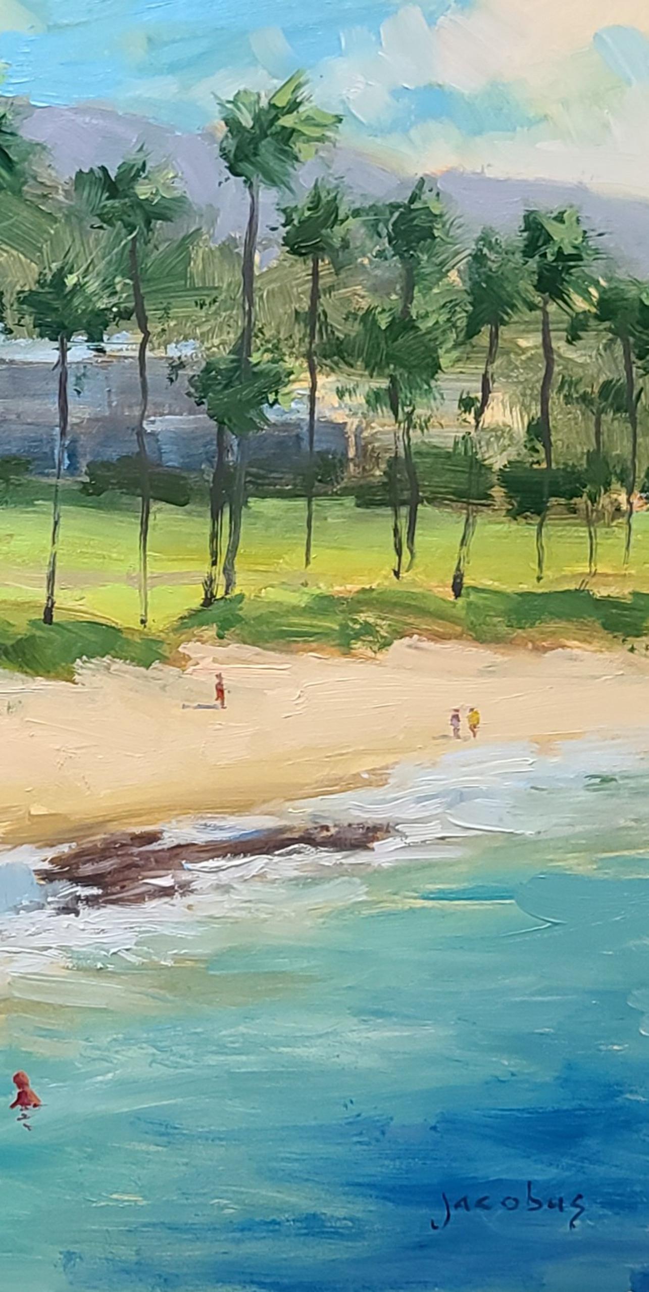 Jacobus Baas - "Kapalua Beach" Maui Coastal Scene For Sale at 1stDibs | maui paintings, maui ...