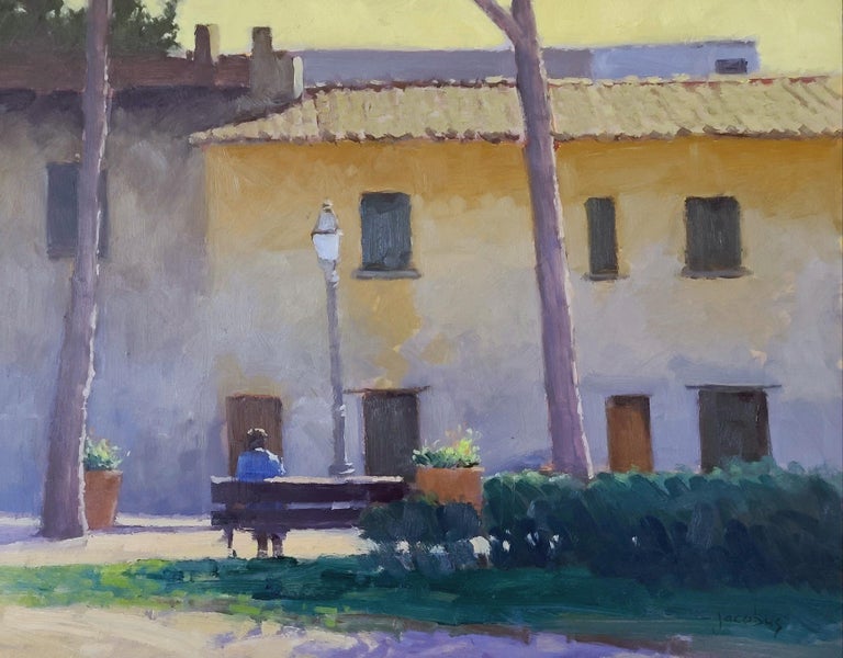 Jacobus Baas - "Midday Sun, Barberino Val d'Elsa" Italian Plein Air ...