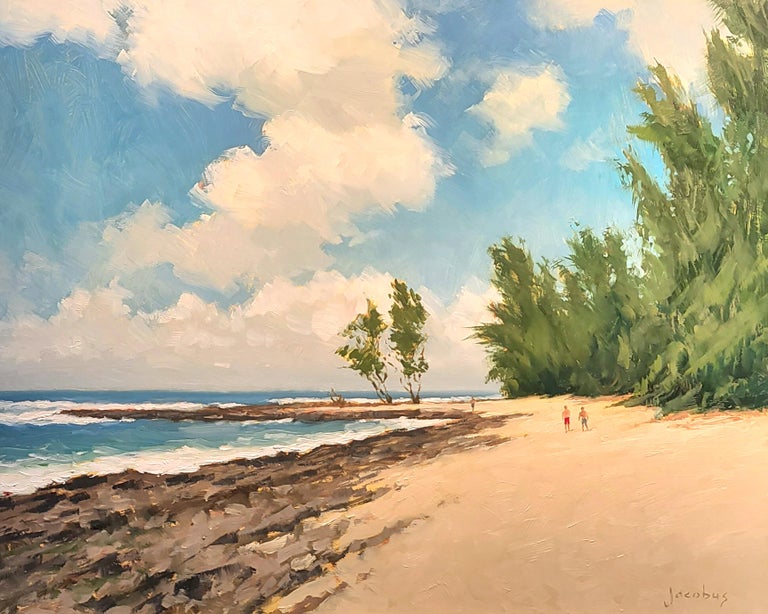 Jacobus Baas - "Puanea Point" North Shore Oahu Coastal Scene For Sale ...
