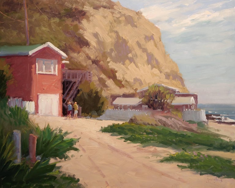 Jacobus Baas - "Red Cottage, Crystal Cove" California Plein Air ...
