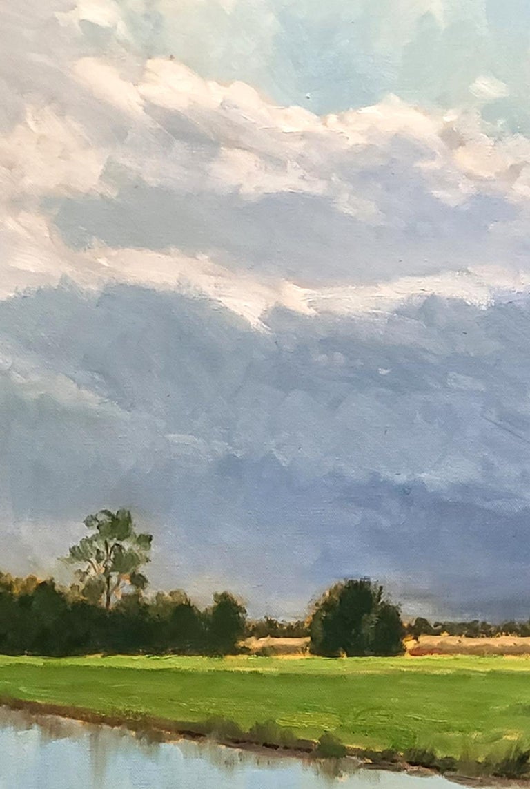 Jacobus Baas - "Storm Clouds, Giethorn" European Landscape with ...