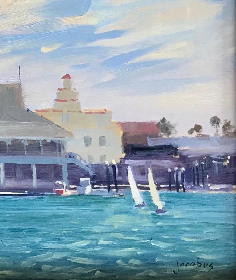 Jacobus Baas - "The Pavilion" Southern California Coastal Scene For ...