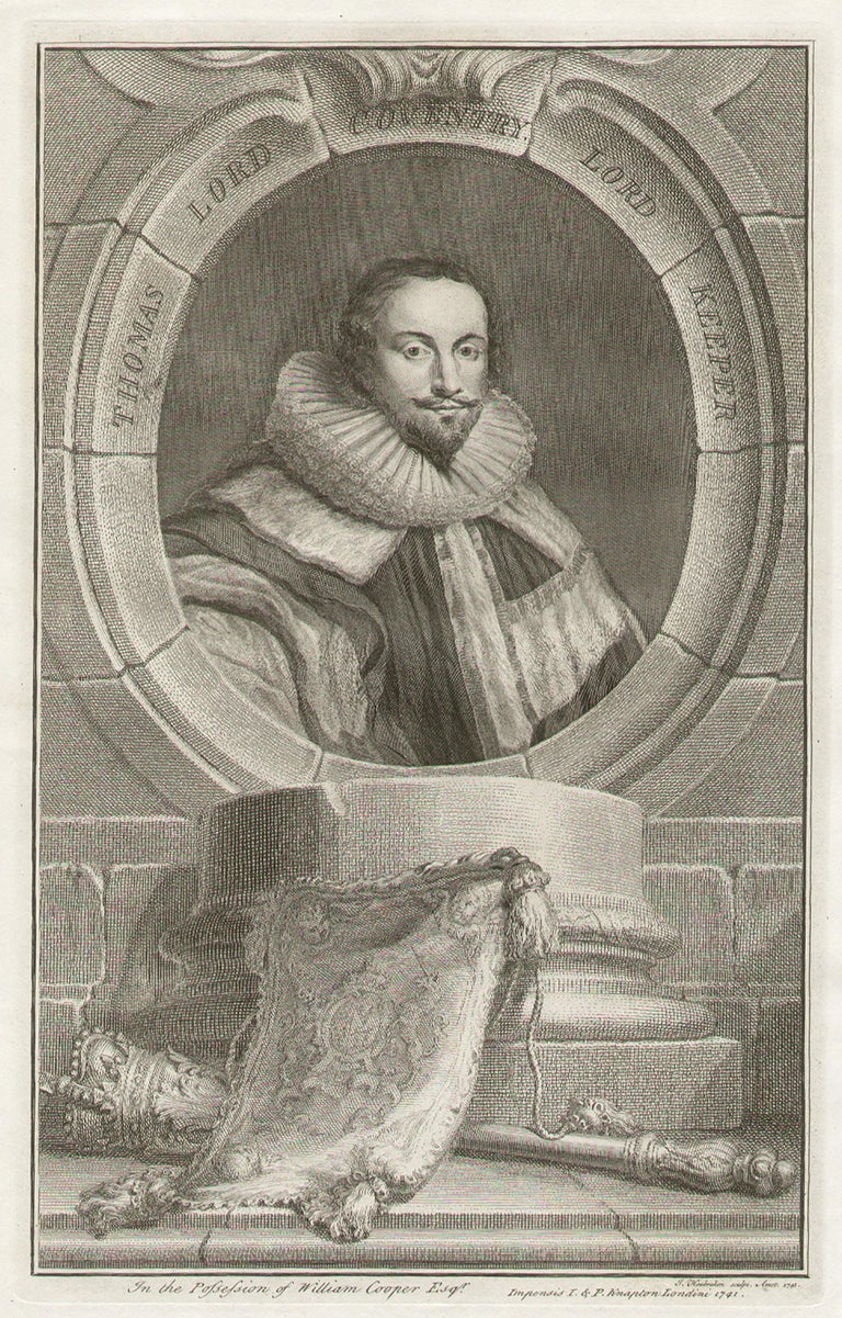 Jacobus Houbraken 1 - Thomas Lord Coventry Lord Keeper, portrait ...