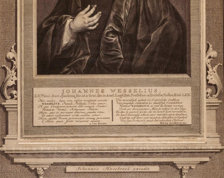 Jacobus Houbraken - Johannes Wesselius Portrait: An 18th Century ...