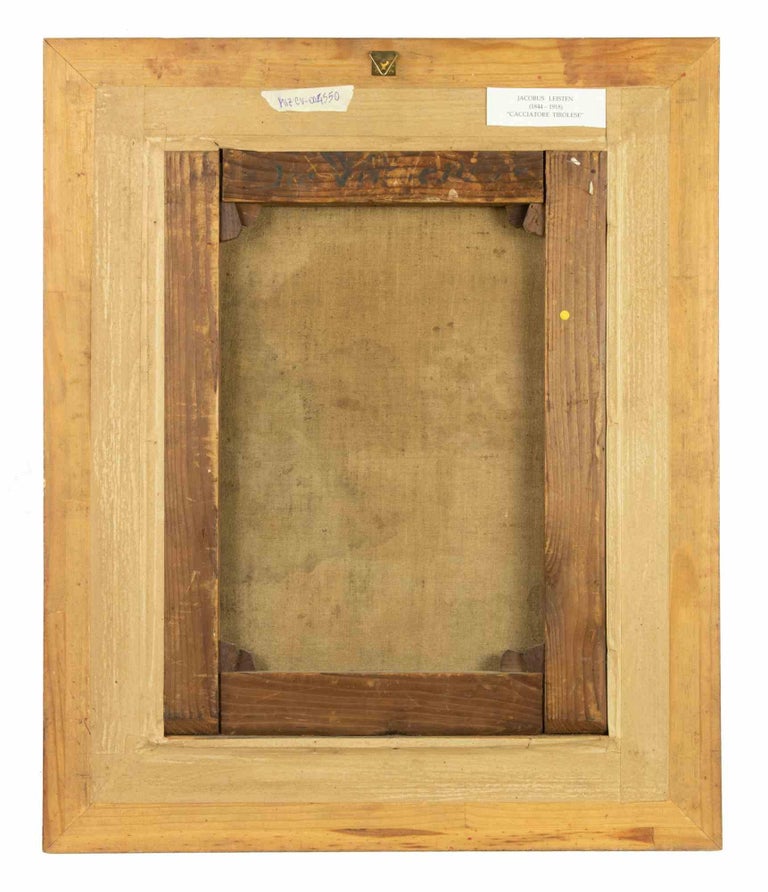 Jacobus Leisten - Tyrolean Hunter - Oil Paint by Jacobus Leisten - 19th ...