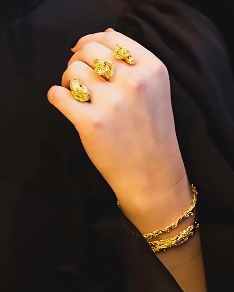 Jacqueline Barbosa 18k Recycled Gold Dexter Cuff Bracelet For Sale at ...