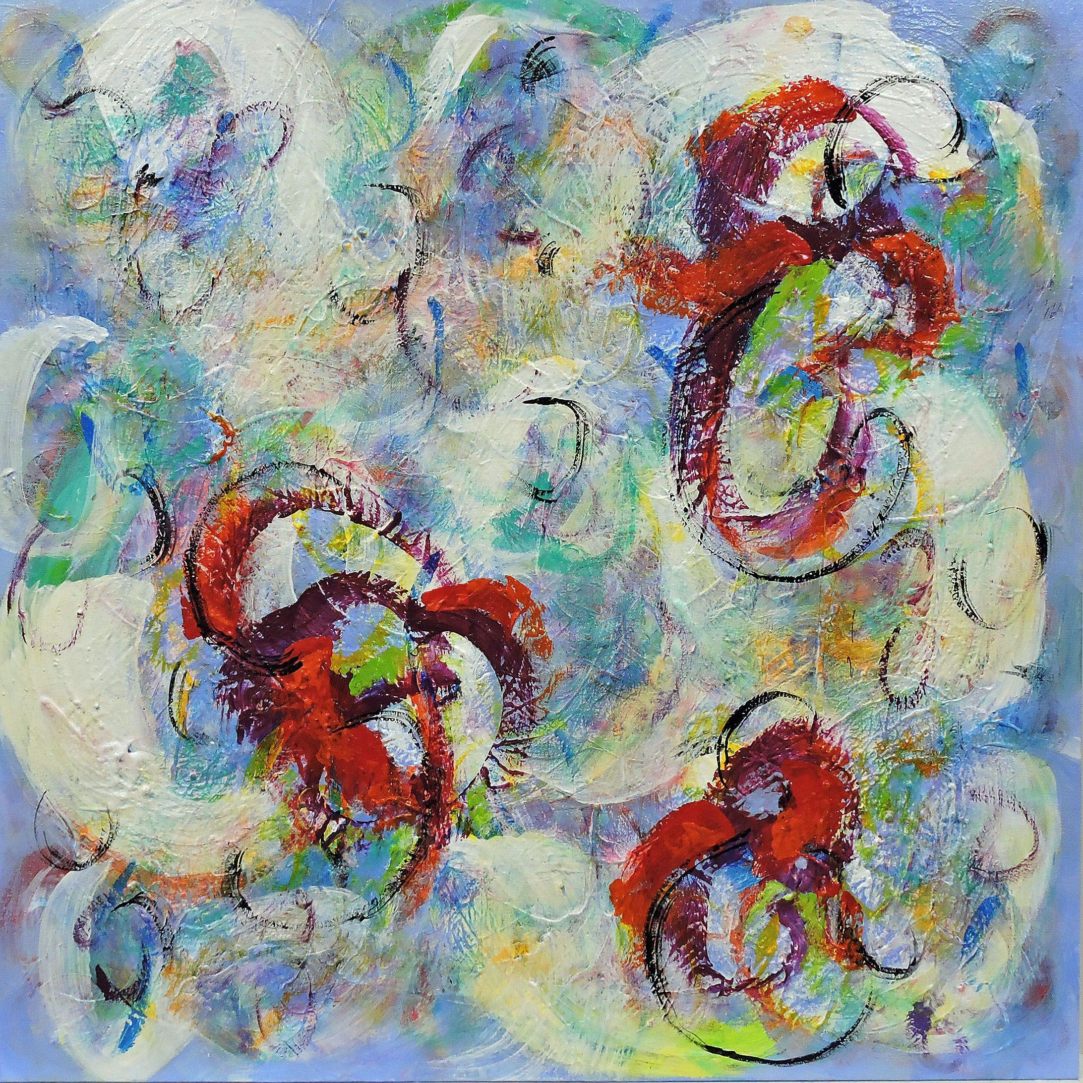 Jacqueline Doyle Allison - Iridescent, Painting, Acrylic on Canvas For ...