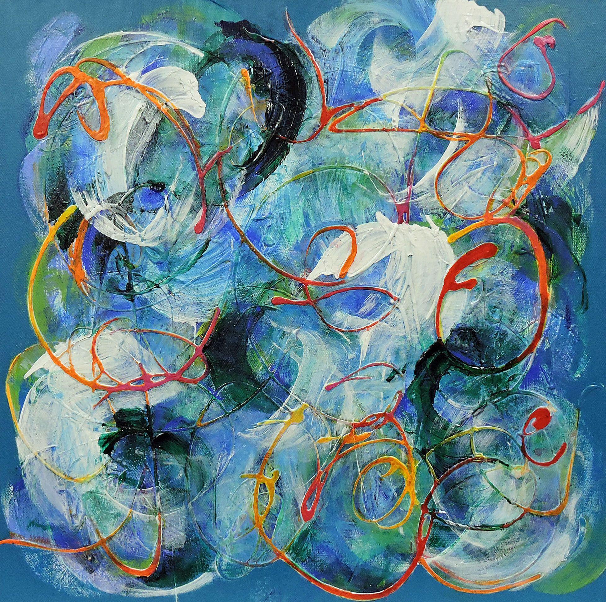 Jacqueline Doyle Allison - Miraculous, Painting, Acrylic on Canvas For ...
