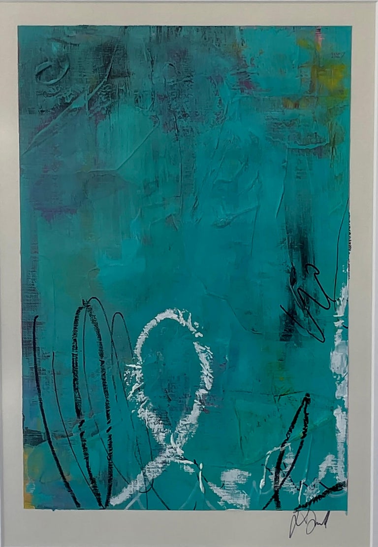 Jacqueline Jandrell - "Lustrous" - mixed media on canvas paper For Sale ...