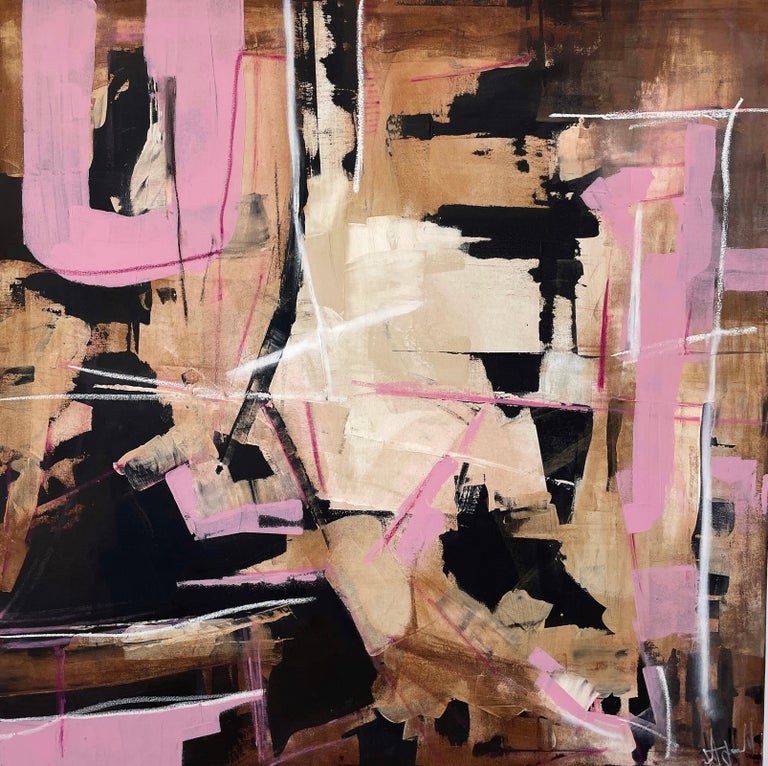 Jacqueline Jandrell - Revlon - acrylic on canvas For Sale at 1stDibs