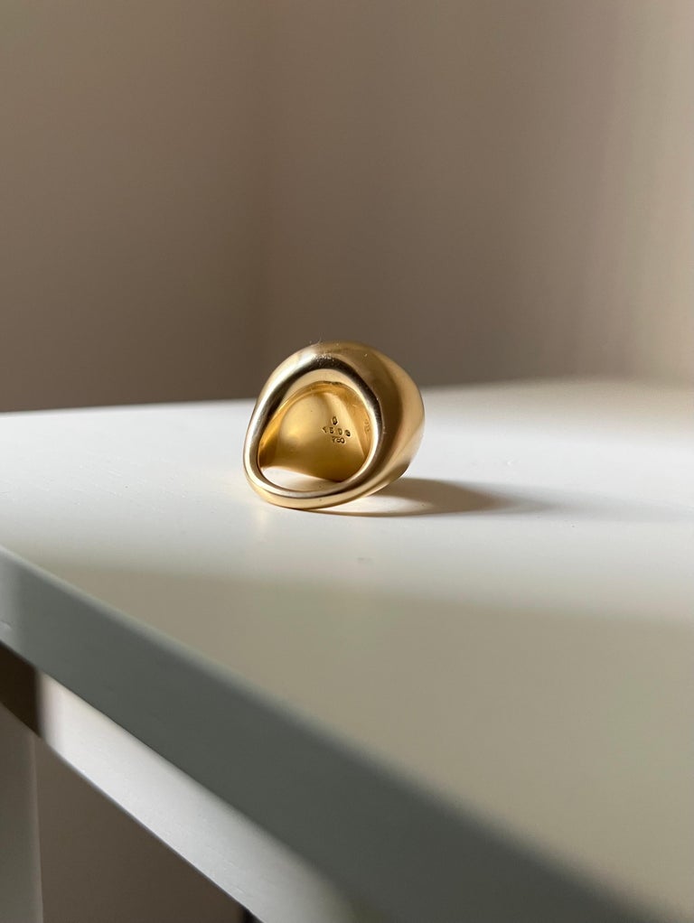 Jacqueline Rabun for Georg Jensen 18 Karat Gold "Cave" Cocktail Ring ...
