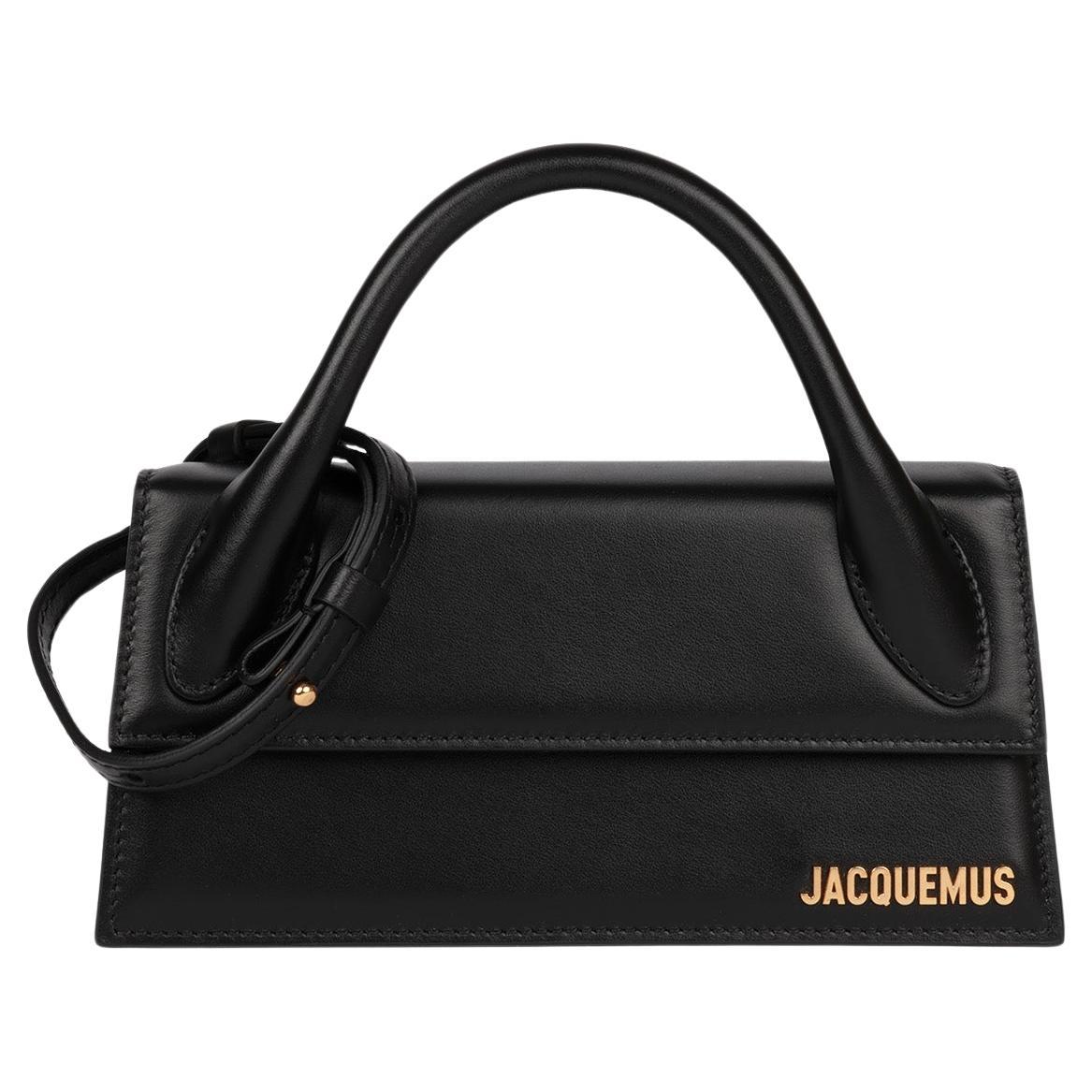 Jacquemus Negro Piel de becerro lisa Le Chiquito Largo en venta en 1stDibs