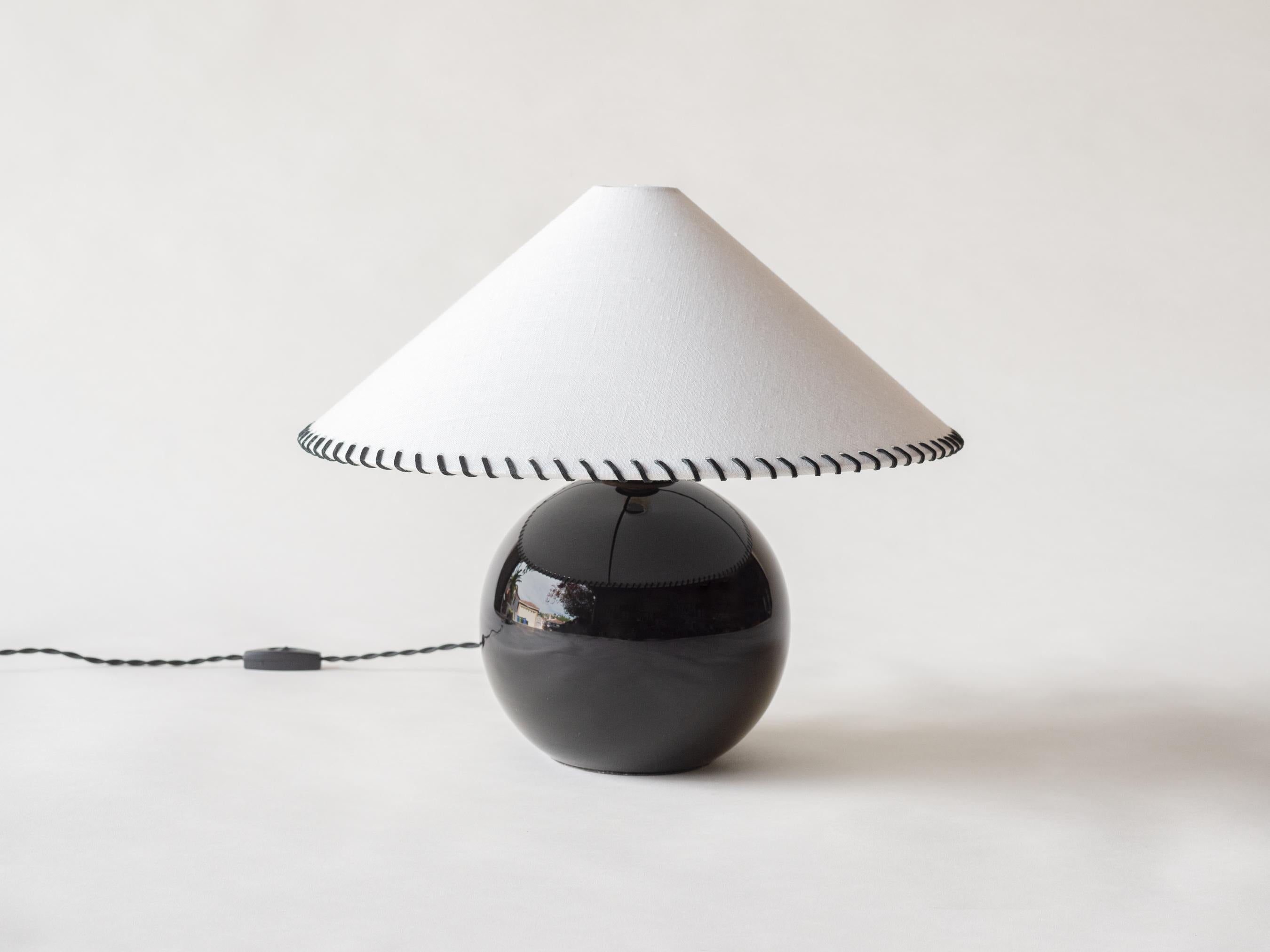 Jacques Adnet, Black Sphere Table Lamp, C. 1940 at 1stDibs | jacques ...