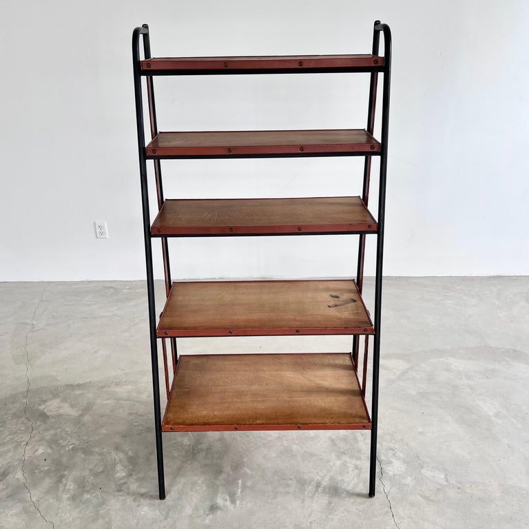 Jacques Adnet Bookcase, 1950s France For Sale at 1stDibs
