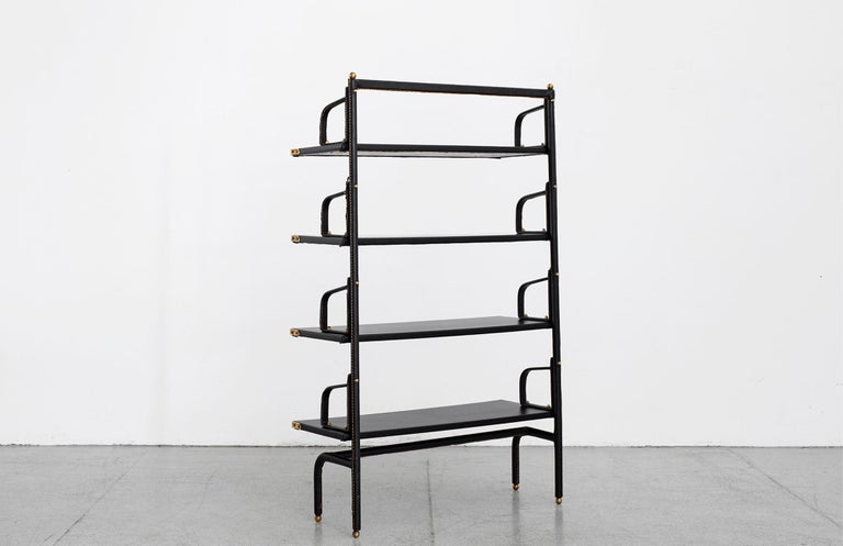 Jacques Adnet Bookcase at 1stDibs