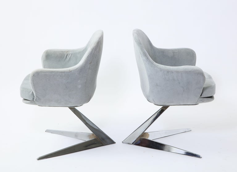 Jacques Adnet Chairs for Air France For Sale at 1stDibs