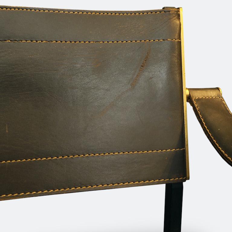 Jacques Adnet Leather Armchair, Circa 1950 For Sale at 1stDibs