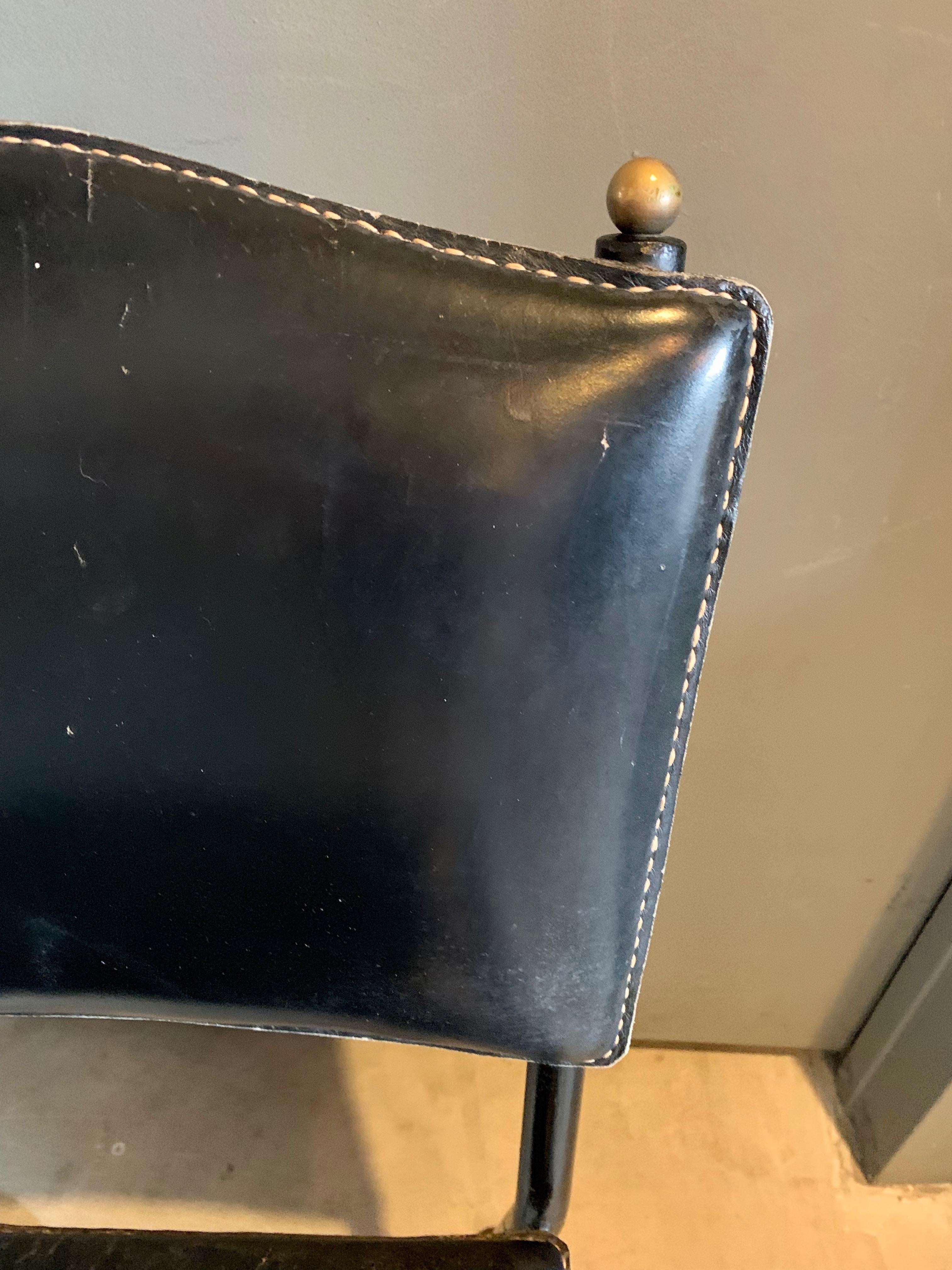 Jacques Adnet Leather Chair at 1stDibs | jacques adnet chair, jacques ...