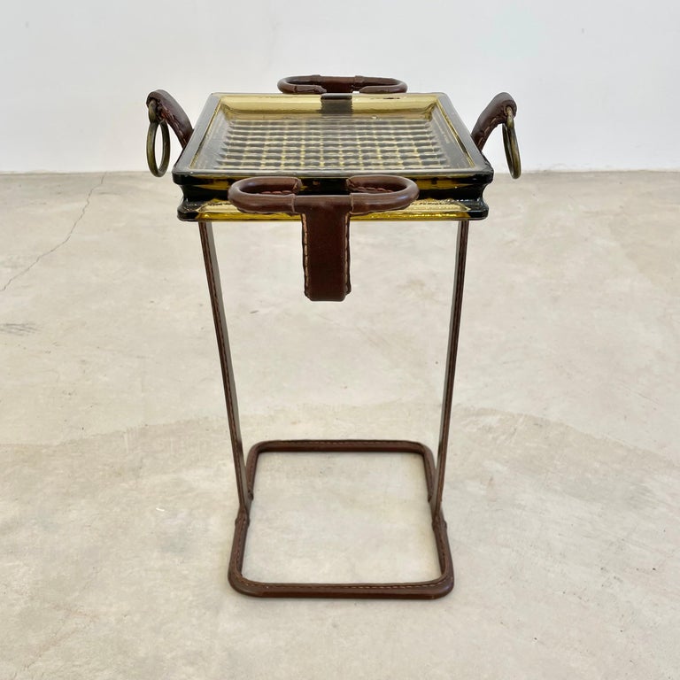 Jacques Adnet Side Table For Sale at 1stDibs