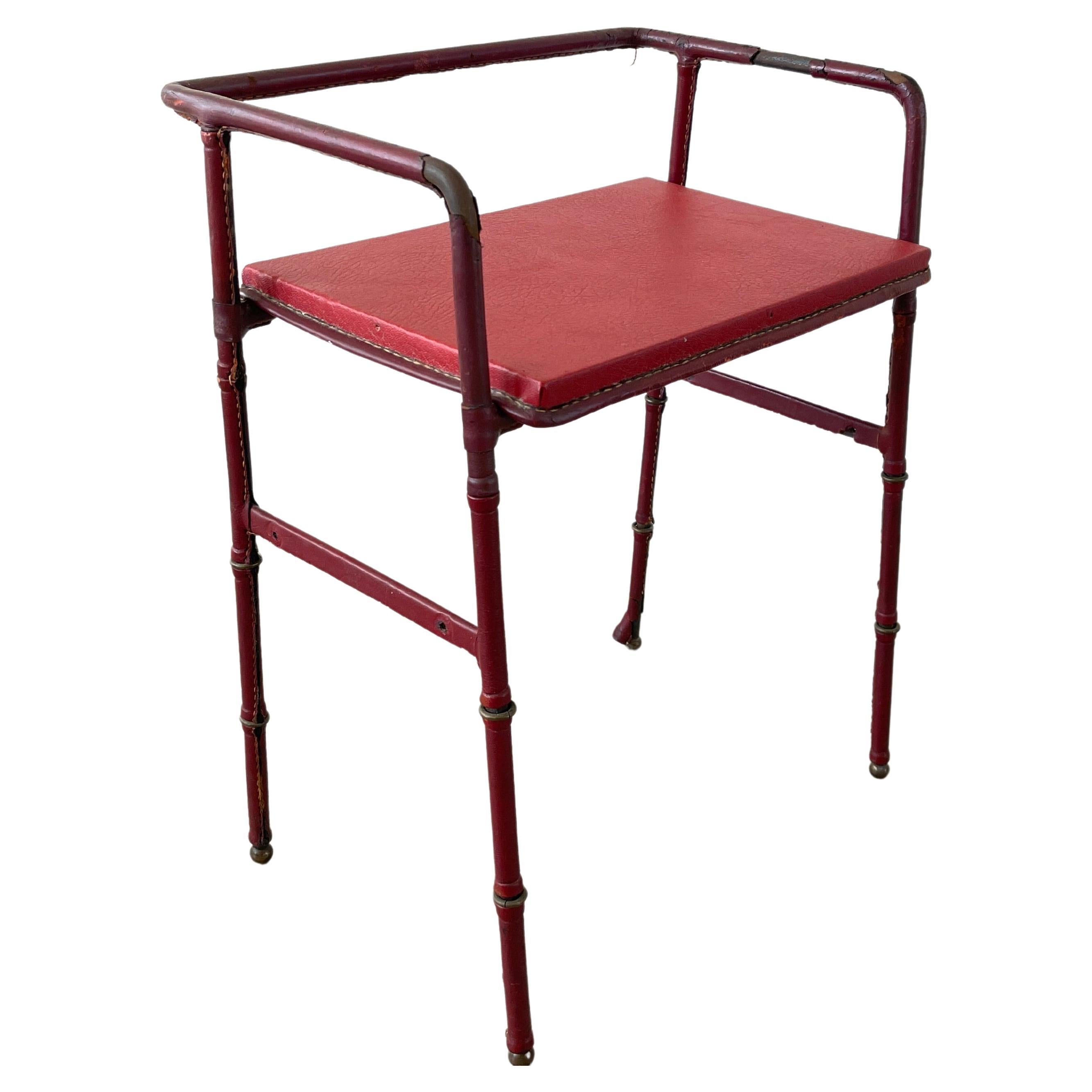 Jacques Adnet Mirrored Cocktail Table For Sale at 1stDibs