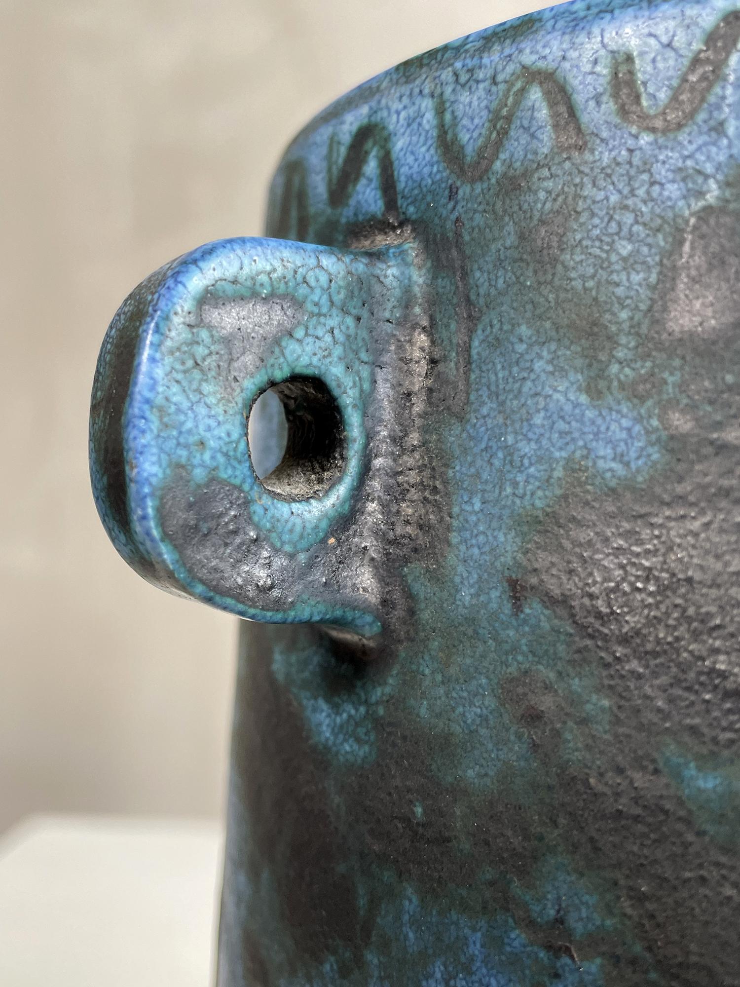 Jacques Blin, Vase with handles, France 1960 For Sale at 1stDibs ...