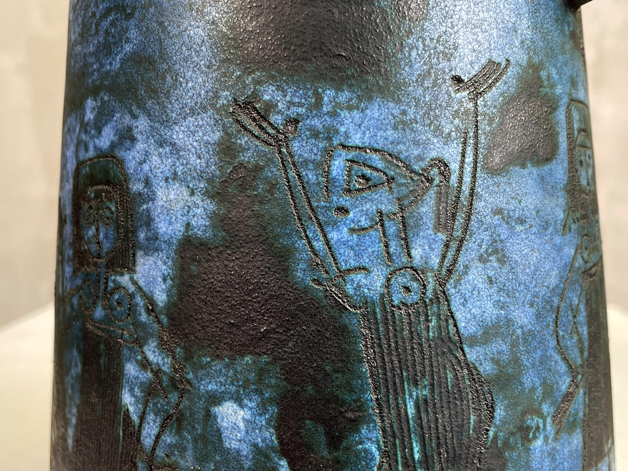 Jacques Blin, Vase with handles, France 1960 For Sale at 1stDibs ...