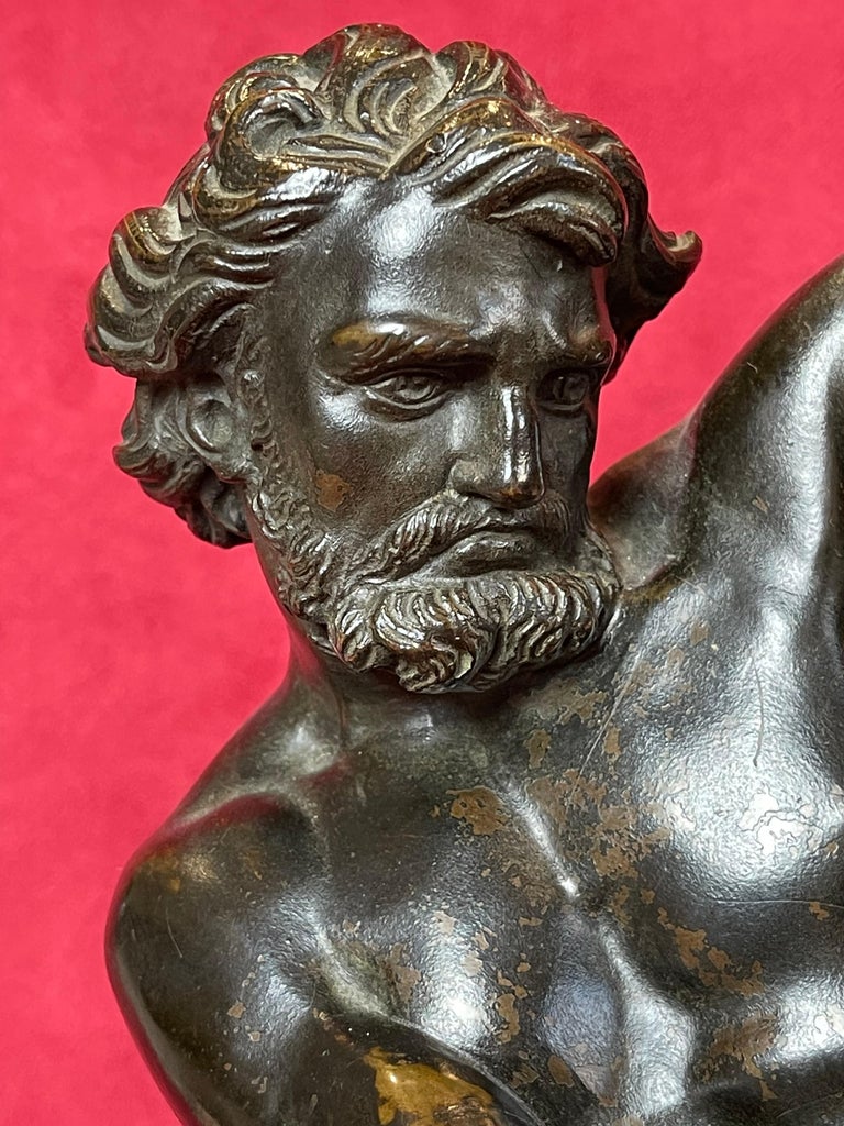 Jacques Bousseau, Bronze, Ulysses Tending the Bow, 19th Century For ...