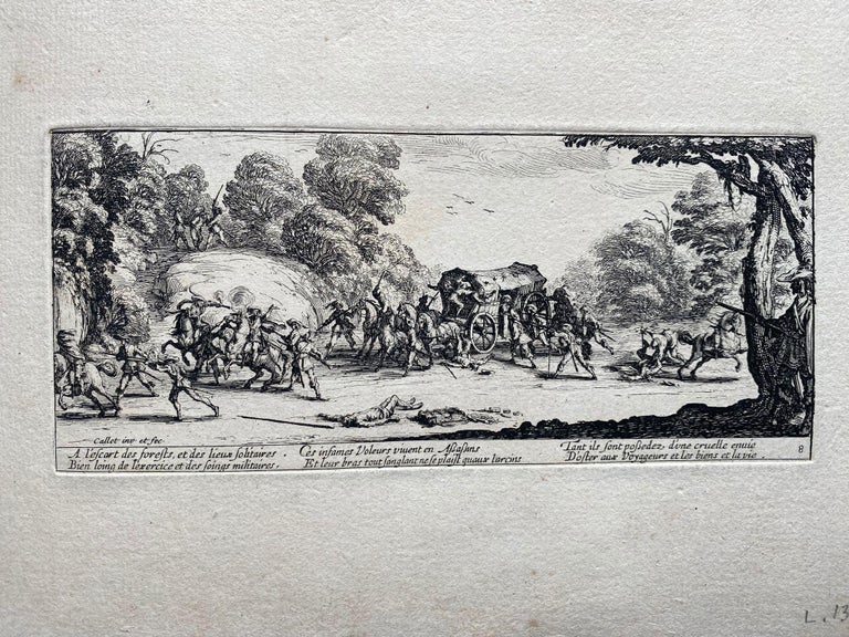 Jacques Callot "Les Misères Et Les Malheurs De La Guerre" Set of Engraving 17th For Sale at 1stDibs